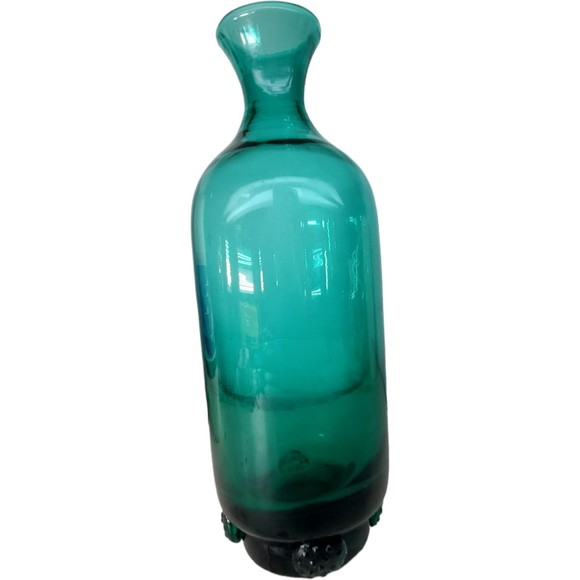 BLENKO | Dining | Blenko 445d Glass Decanter 948 Emerald Green Rosettes ...